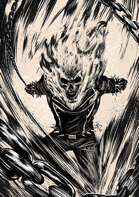 Ghost Rider On Behance Ghost Rider Marvel Ghost Rider Marvel Art