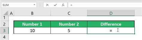 How To Subtract In Excel Formula And Examples