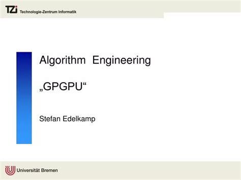 Ppt Algorithm Engineering „ Gpgpu“ Powerpoint Presentation Free