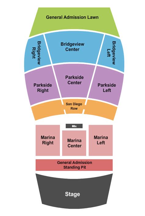 Endstage Pit At The Rady Shell At Jacobs Park Seating Chart Close Seats