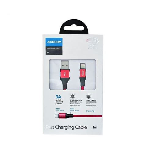 Joyroom Fast Charging Usb To Lightning Charging Cable A Meter Red N