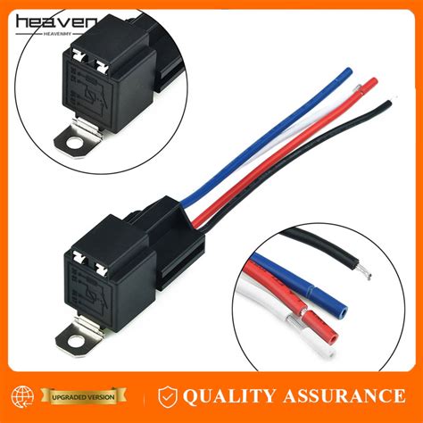 12v Relay 4 Pin With Socket Basewiresfuse Included 30a Amp Spst