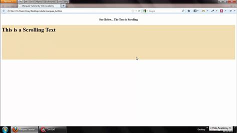 Marquee Html Miscellaneous In Hindi Html In Hindi Youtube