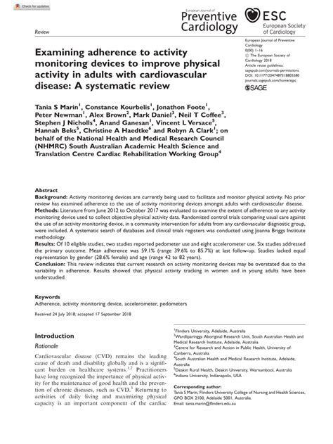 Pdf Examining Adherence To Activity Monitoring Devices To Improve Physical Activity In Adults