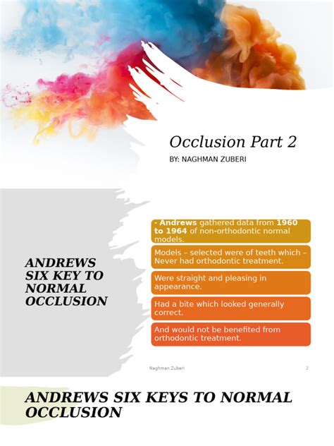 Occlusion An Introduction Part 2 Pdf Dentistry Dentistry Branches