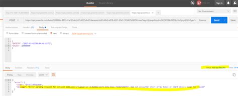 solved pushing data to powerbi streaming dataset api fail