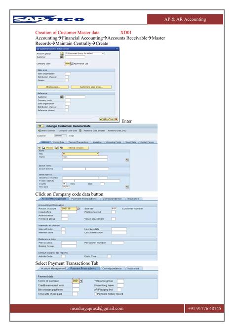SAP ACCOUNTS RECEIVABLE ACCOUNTS PAYABLE PDF