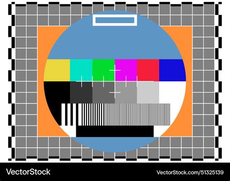 Tve Test Card Royalty Free Vector Image Vectorstock