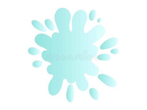 Colorful Splatter Abstract Shape Illustration Colorful Ink Spots