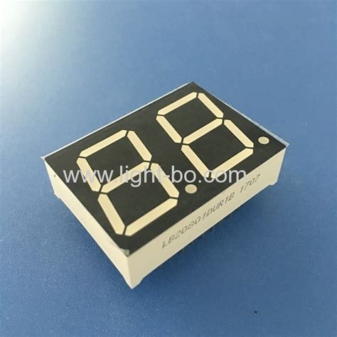 Ultra Red Dual Digit 0 8inch Common Cathode 7 Segment Led Display For Instrument Panel Indicator