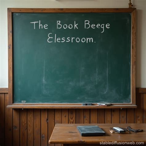 Classroom Blackboard Message Stable Diffusion Online