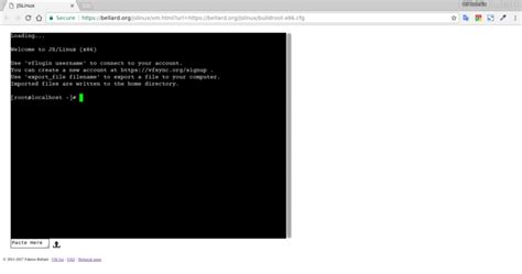 run linux and other operating systems in browser with jslinux