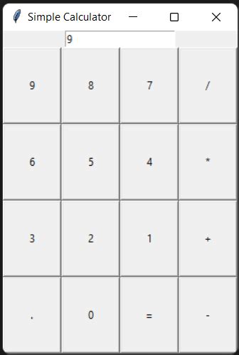 GitHub Prve Simple Calculator A Simple Calulator Using Python Tkinter Module