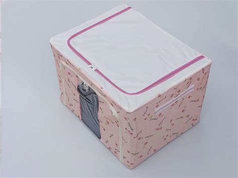 Коробка органайзер каркасна рожевого кольору ш 50 д 40 в 33 см для зберігання — ціна 560