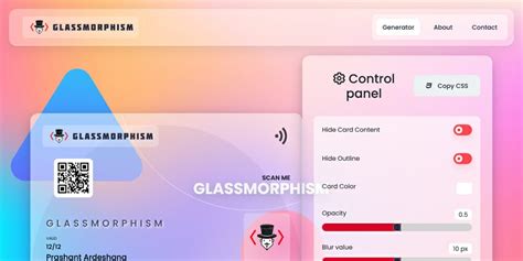 Top Css Glass Effect Generators For Web Designers Css Author