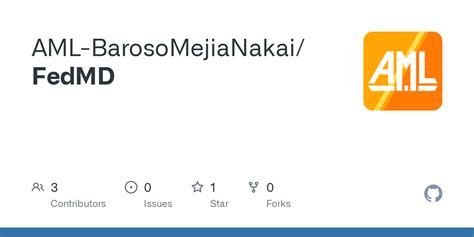 GitHub AML BarosoMejiaNakai FedMD