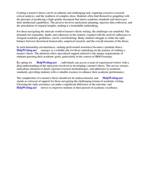 Master Thesis Ibm Germany Pdf Thesis Methodology