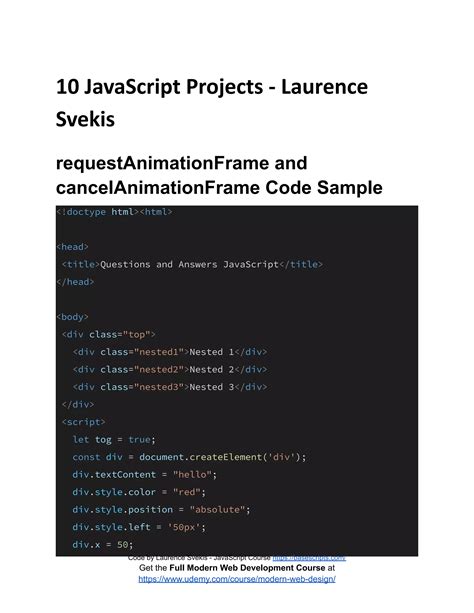 10 java script projects full source code pdf