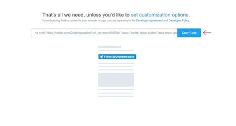 How To Add The Official Twitter Follow Button In Wordpress Qode Interactive