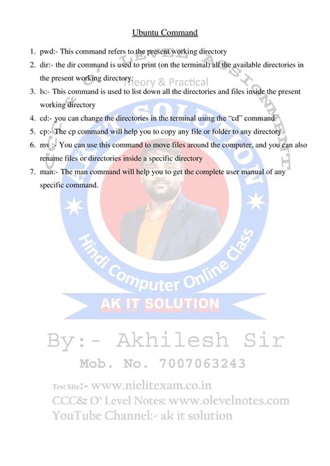 Ubuntu Command O Level Notes