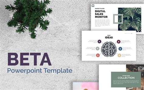 Beta PowerPoint Template TemplateMonster