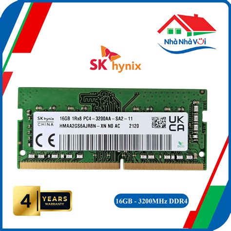 Ram Laptop Ddr4 Sk Hynix 16gb Bus 3200 Sodimm Hàng Nhập Khẩu