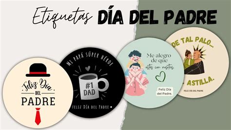 Etiquetas Día Del Padre ️ Para Imprimir