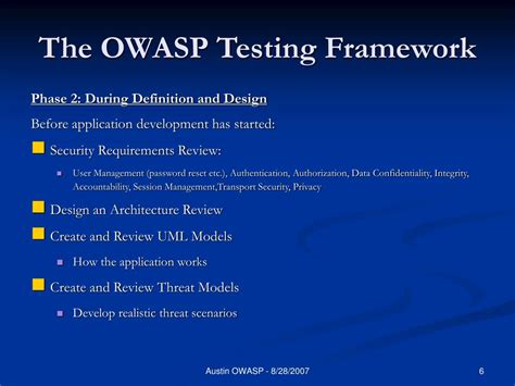 Ppt The Owasp Testing Framework Powerpoint Presentation Free
