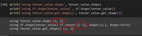 how to use tensorflow get shape function get tensor shape