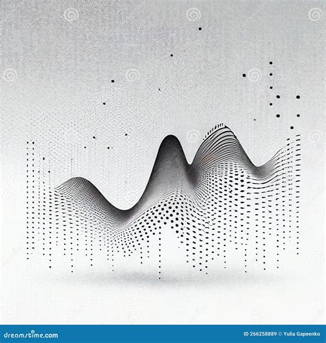 Data Visualization Dynamic Wave Pattern Illustration Generative Ai