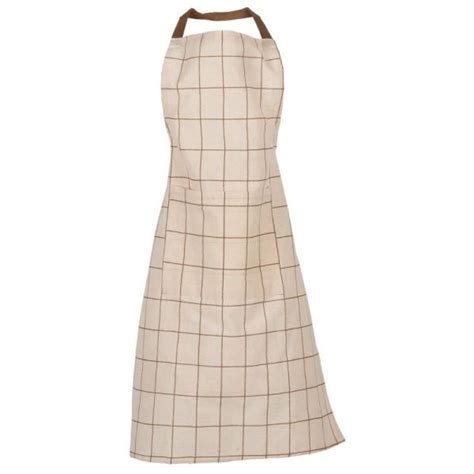 Tablier En Coton Et Flex Carreaux Fins