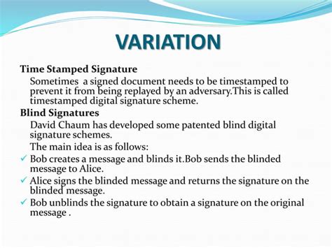 Elgamal And Schnorr Digital Signature Scheme Copy Pptx Internet Computing
