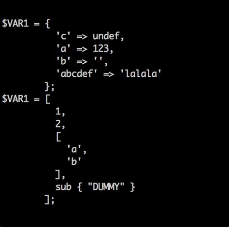 Как в Perl посмотреть значение переменной