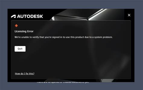 licensing error we are unable to verify you re signed in to use this