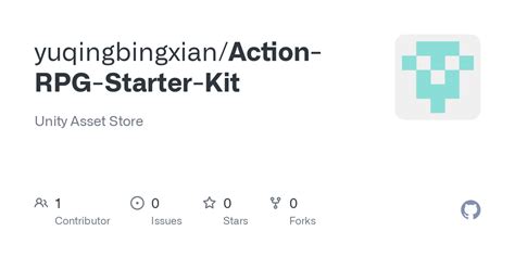 github yuqingbingxian action rpg starter kit unity asset store
