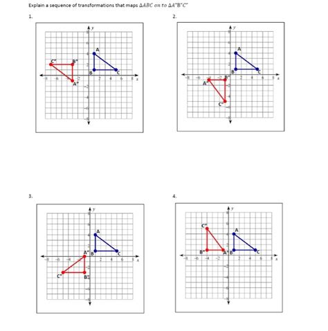 solved explain a sequence of transformations that maps aabc