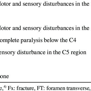 Five Cases Of Cervical Vertebra Fracture By Blunt Cervical Trauma Download Scientific Diagram