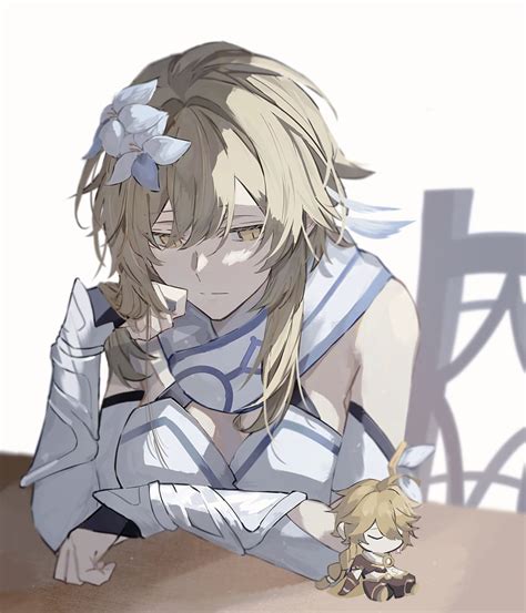 Lumine And Aether Genshin Impact Drawn By Hitoyuki 00 Danbooru