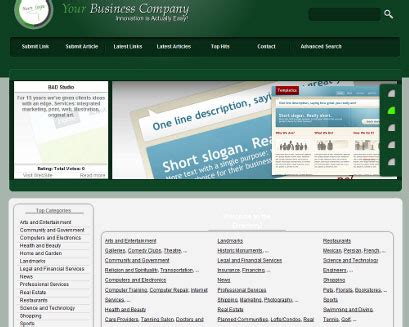 PHP Link Directory Template Archive List Of Templates For Version4 1