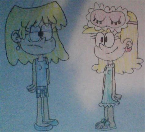Lori And Leni Loud In Pajamas And Regular Shoes By Christi7186463 On