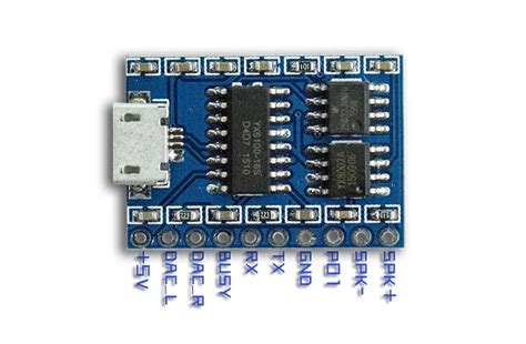 Micro Embedded MP Module With Flash Memory UART Serial MP Player Module With W Amplifier PCS