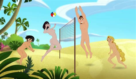 Rule 34 2boys 2girls Beach Beach Volleyball Blonde Hair Cassandra