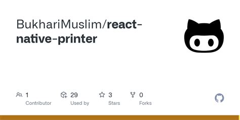 GitHub BukhariMuslim React Native Printer