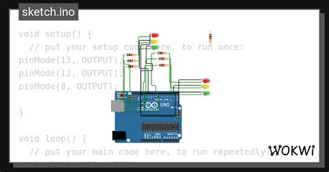 Latihan Lampu Lalu Lintas Wokwi Esp32 Stm32 Arduino Simulator