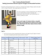 Creating Windmill Model Docx Task Creating Windmill Model E Making Connections
