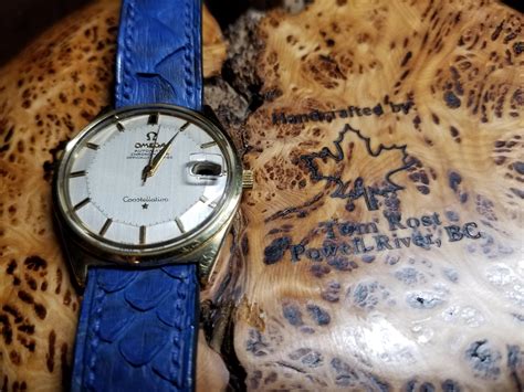 Omega Vintage Constellation On Blue Python R Watches