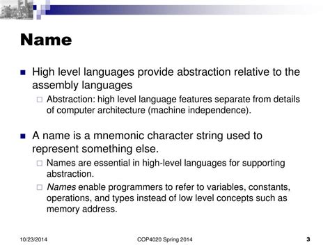 Ppt Cop4020 Programming Languages Powerpoint Presentation Free