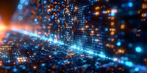 Abstract Image Of Blue Code On A Computer Screen Symbolizing Software Development And