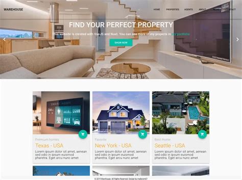 Nuxt Landing Template By Malbonm07 A Nuxt Template Built At Lightspeed
