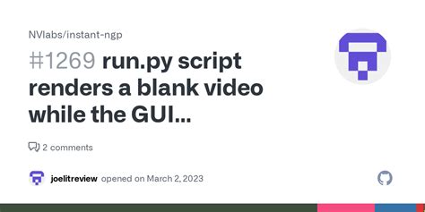 Runpy Script Renders A Blank Video While The Gui Successfully Renders